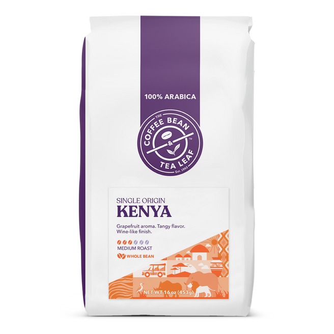 Kenya AA Medium Roast Single Origin Coffee | Coffee Bean & Tea Leaf ...